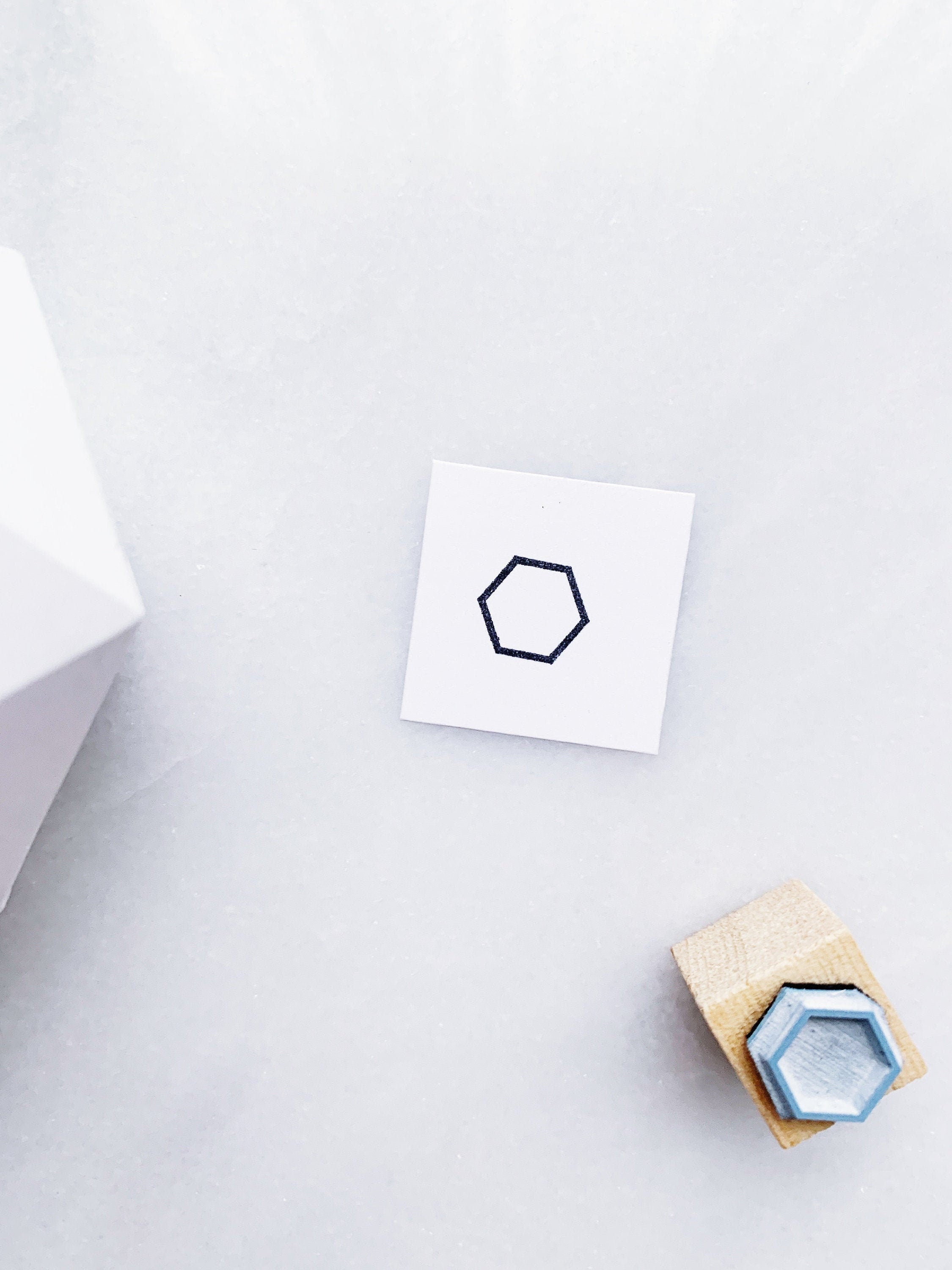Hexagon Outline Rubber Stamp – papergramshop