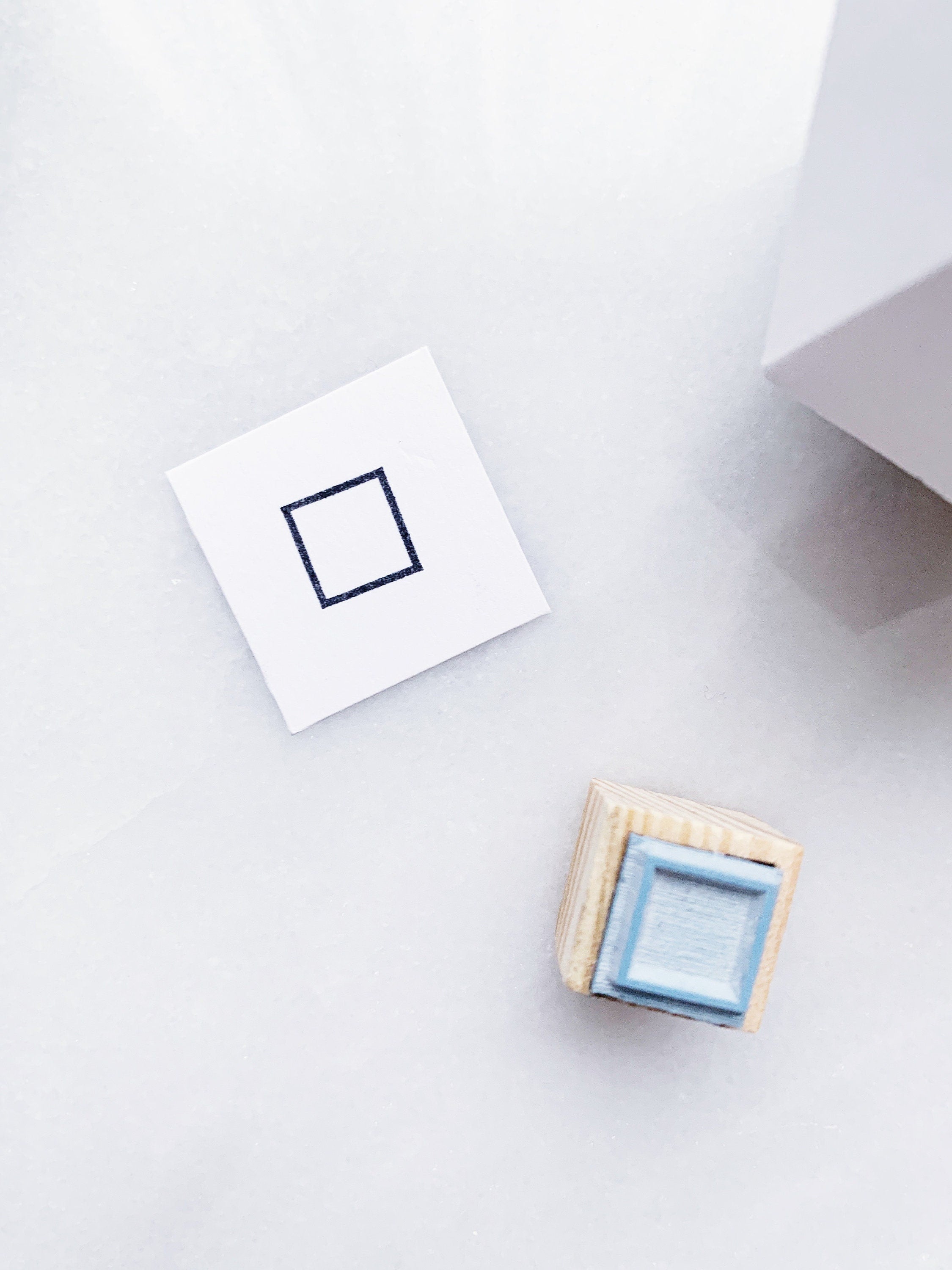 Square Outline Rubber Stamp – papergramshop