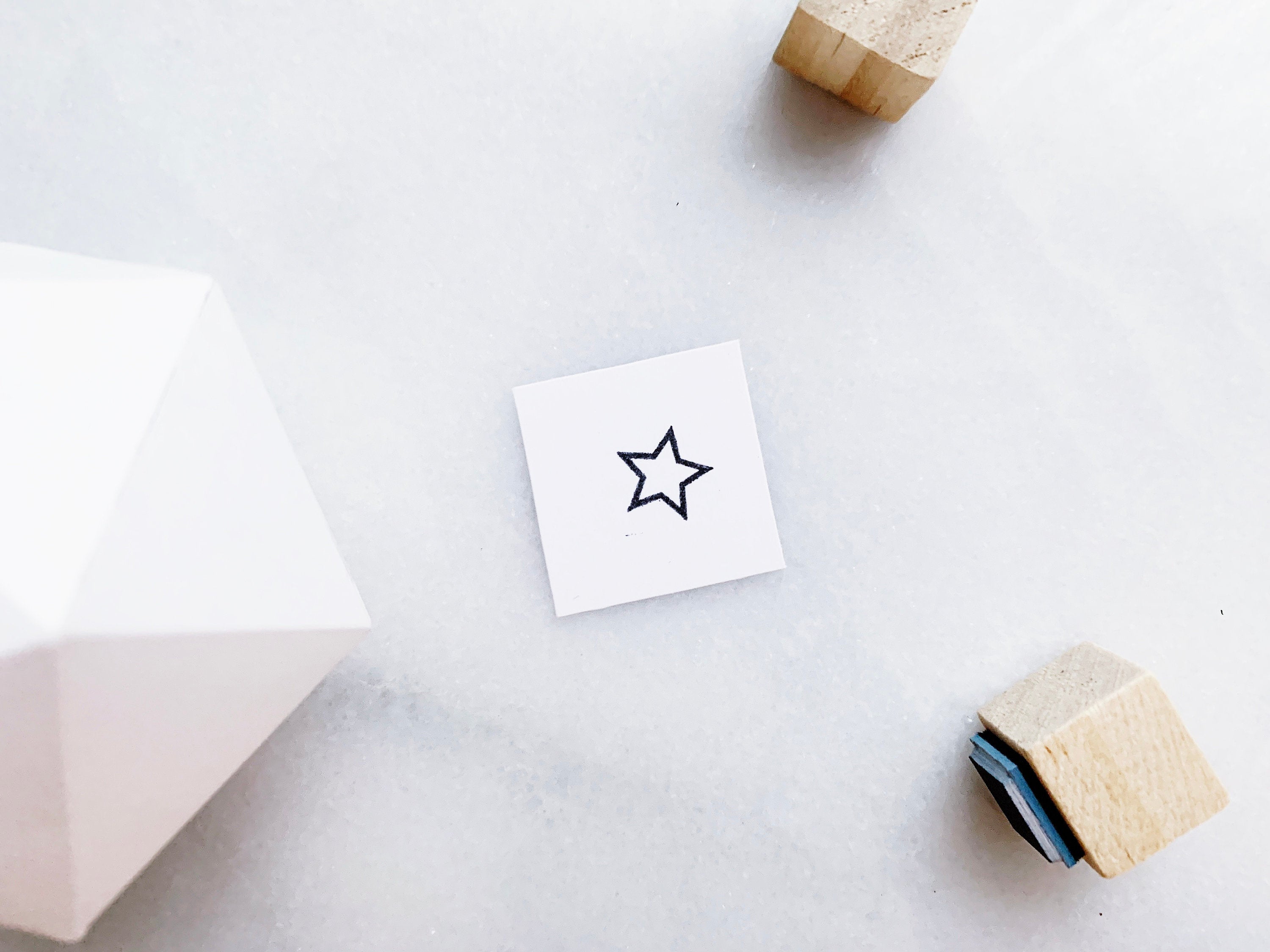 Star Outline Rubber Stamp – papergramshop