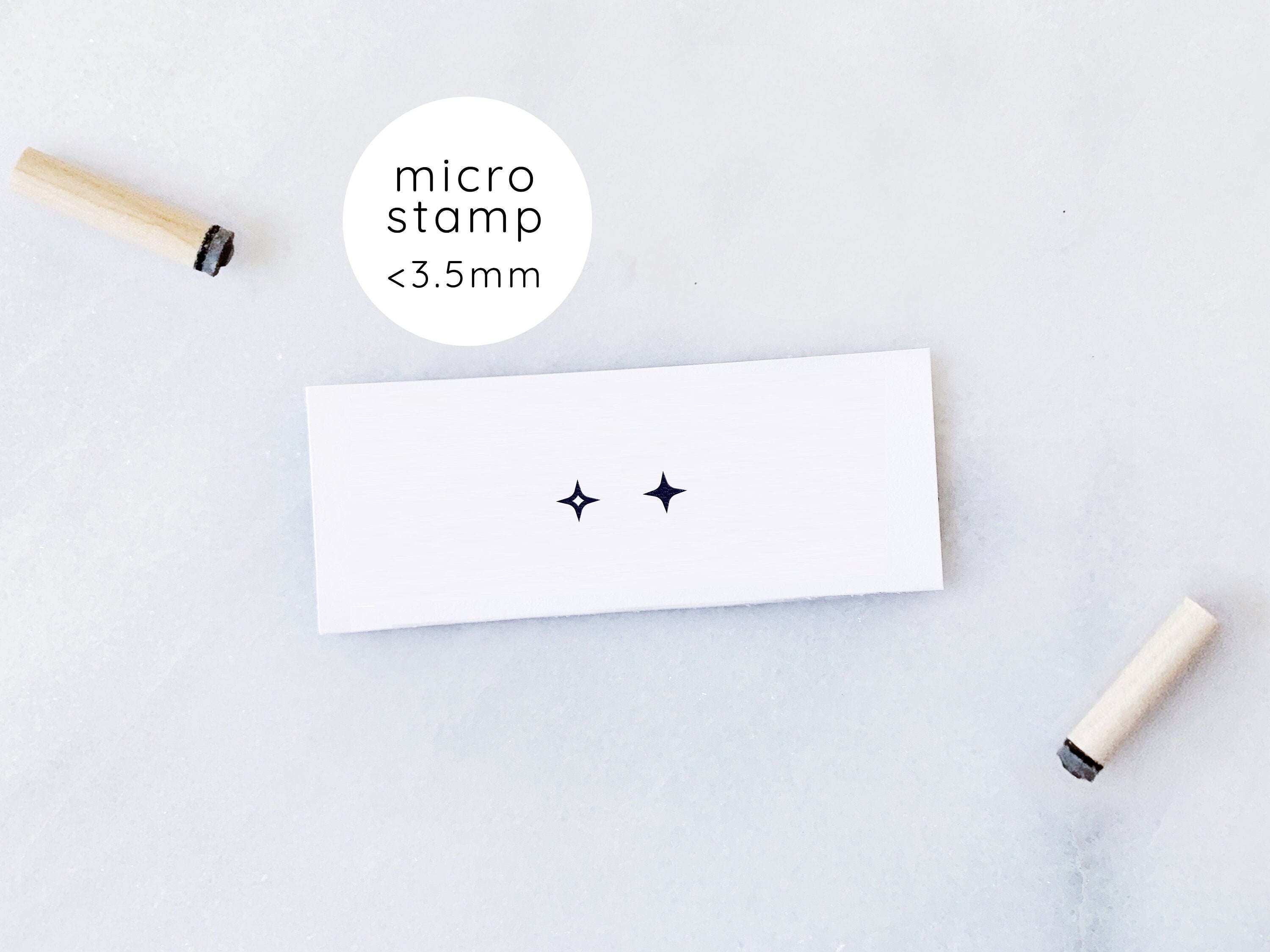 Micro Tiny Sparkles Rubber Stamp Set – papergramshop