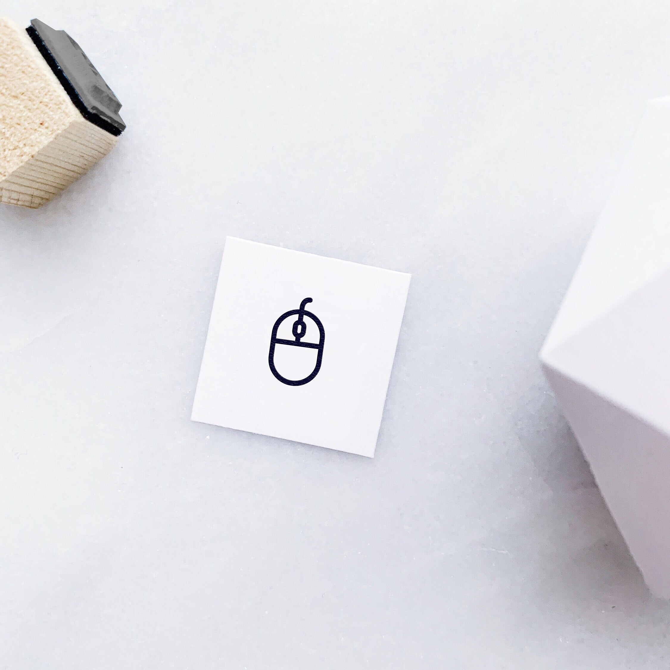 Computer Mouse Rubber Stamp – papergramshop