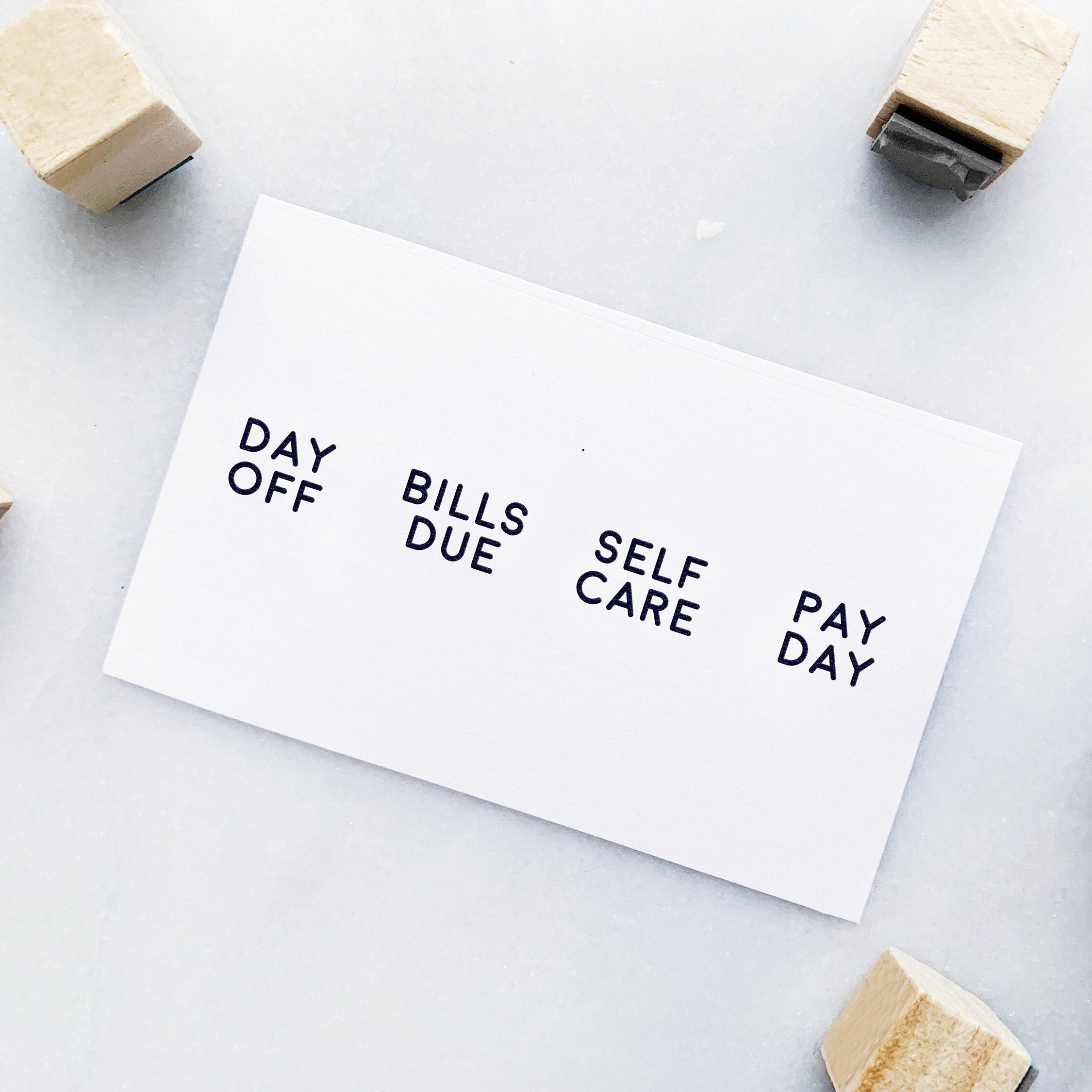 Life Reminders Text Stamp Set – papergramshop