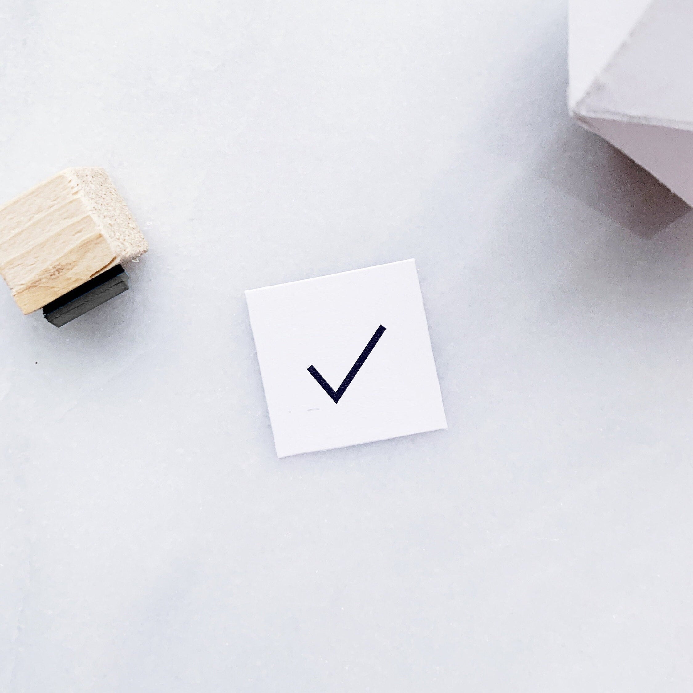 Checkmark Rubber Stamp – papergramshop